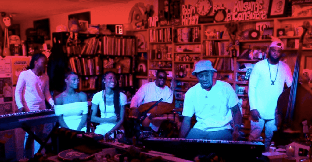 tyler, the creator just performed three flower boy tracks with a live band