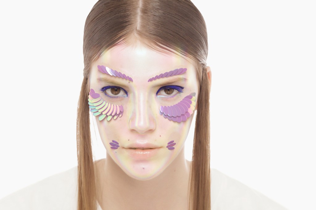 this artist uses cgi software to create make-up from the future