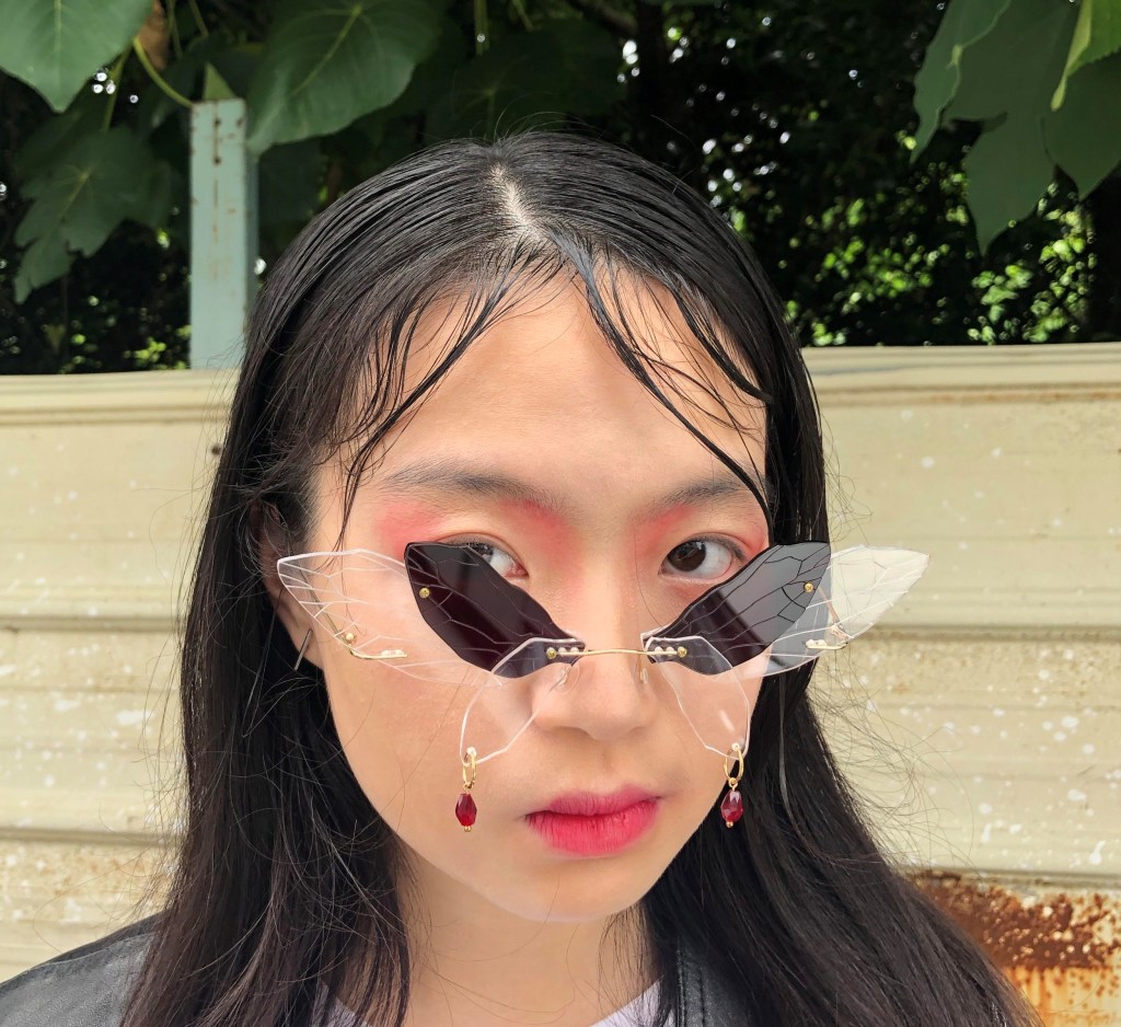 these ornate butterfly-shaped sunglasses have the internet obsessed