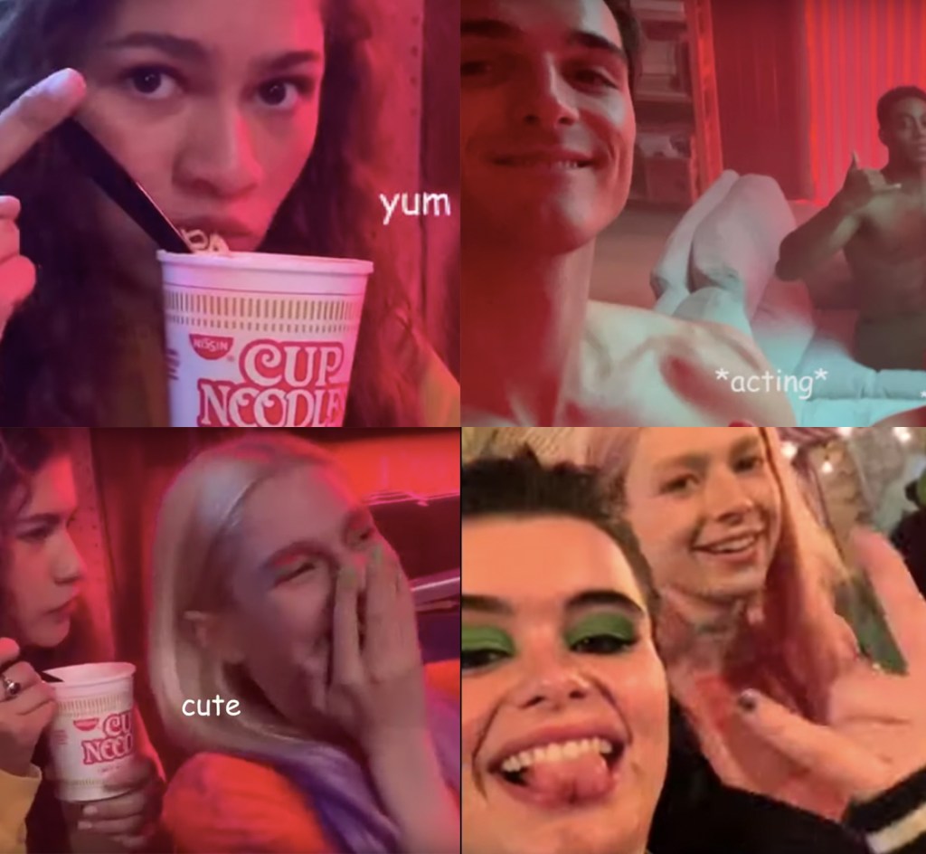 go behind the scenes with the cast of ‘euphoria’ in this wild video