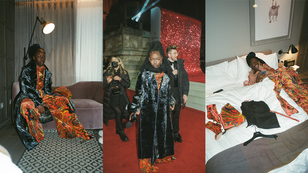 Backstage at the Fashion Awards with TikTok sensation Elsa Majimbo