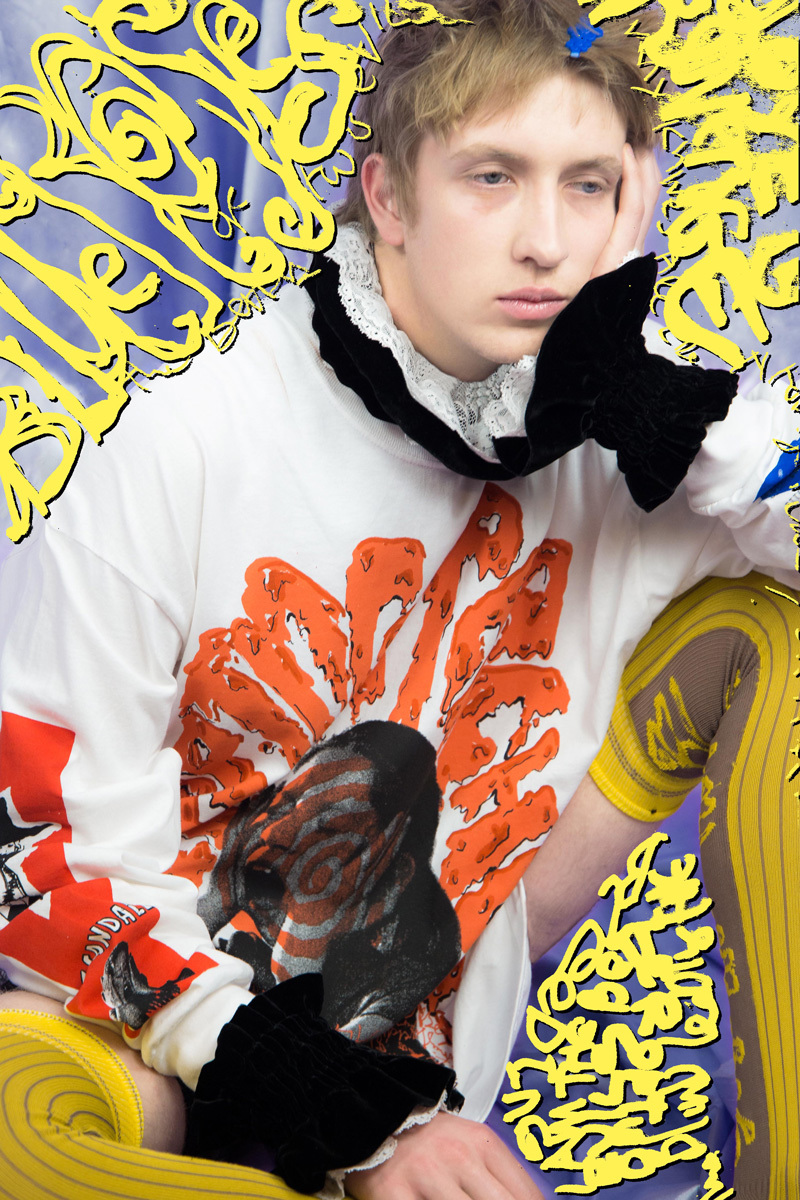 edward meadham launches blue roses at dover street market