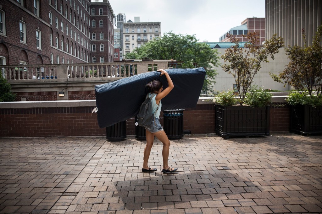 how emma sulkowicz carried the heavy legacy of feminist performance art