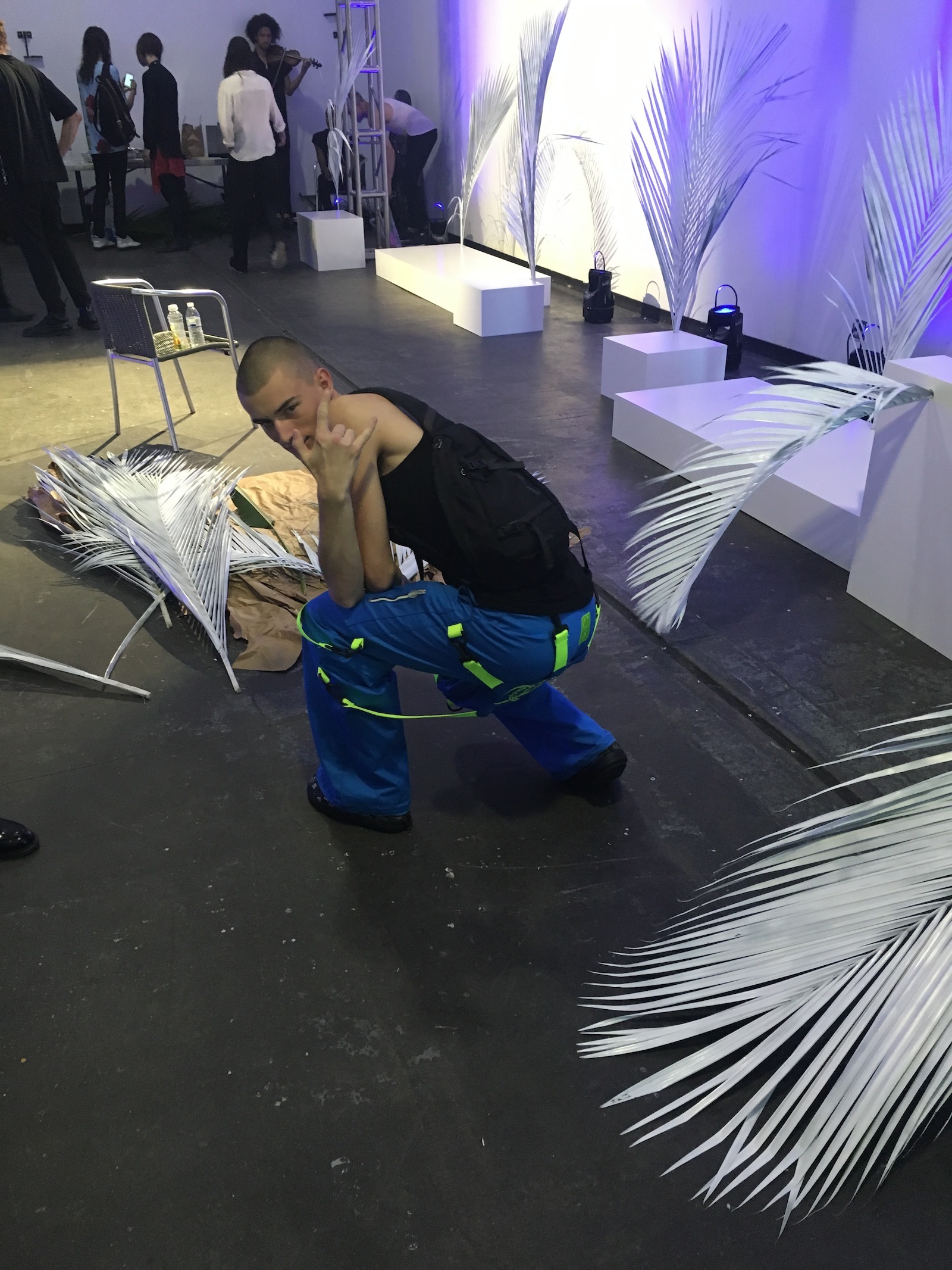 model frank nadolny shares behind the scenes snaps of his first fashion ...