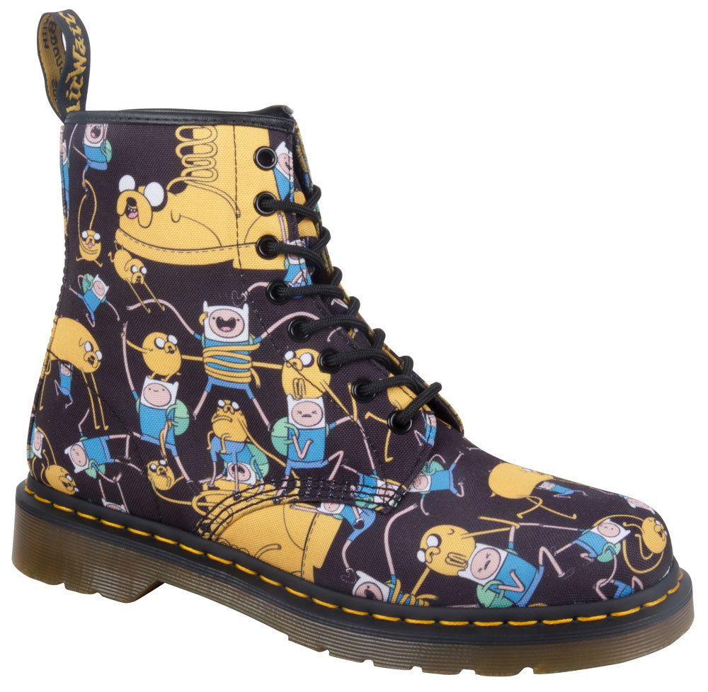 dr. martens team up with cartoon network on adventure time boots