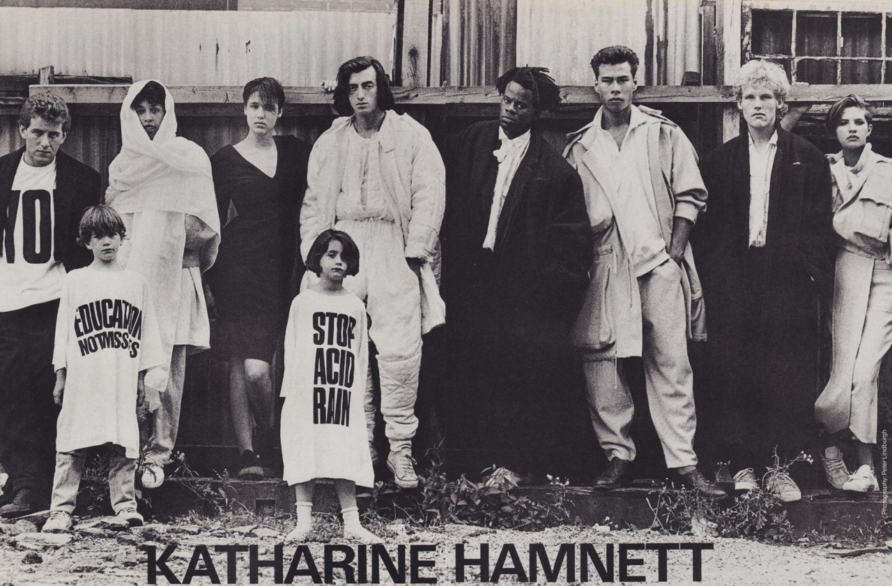 why fashion’s eco warrior katharine hamnett is kanye’s main muse