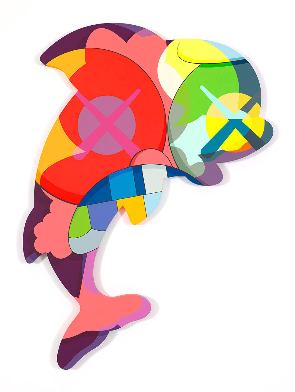 kaws brings his iconic cartoon characters to paris in new exhibition