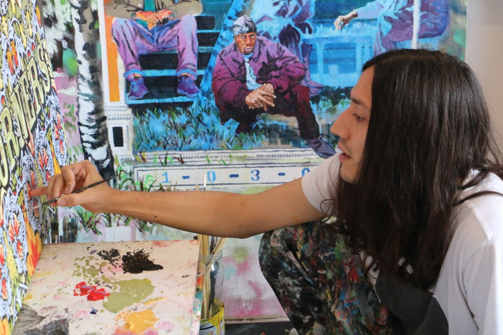 painting modern day heroes with rene gonzalez