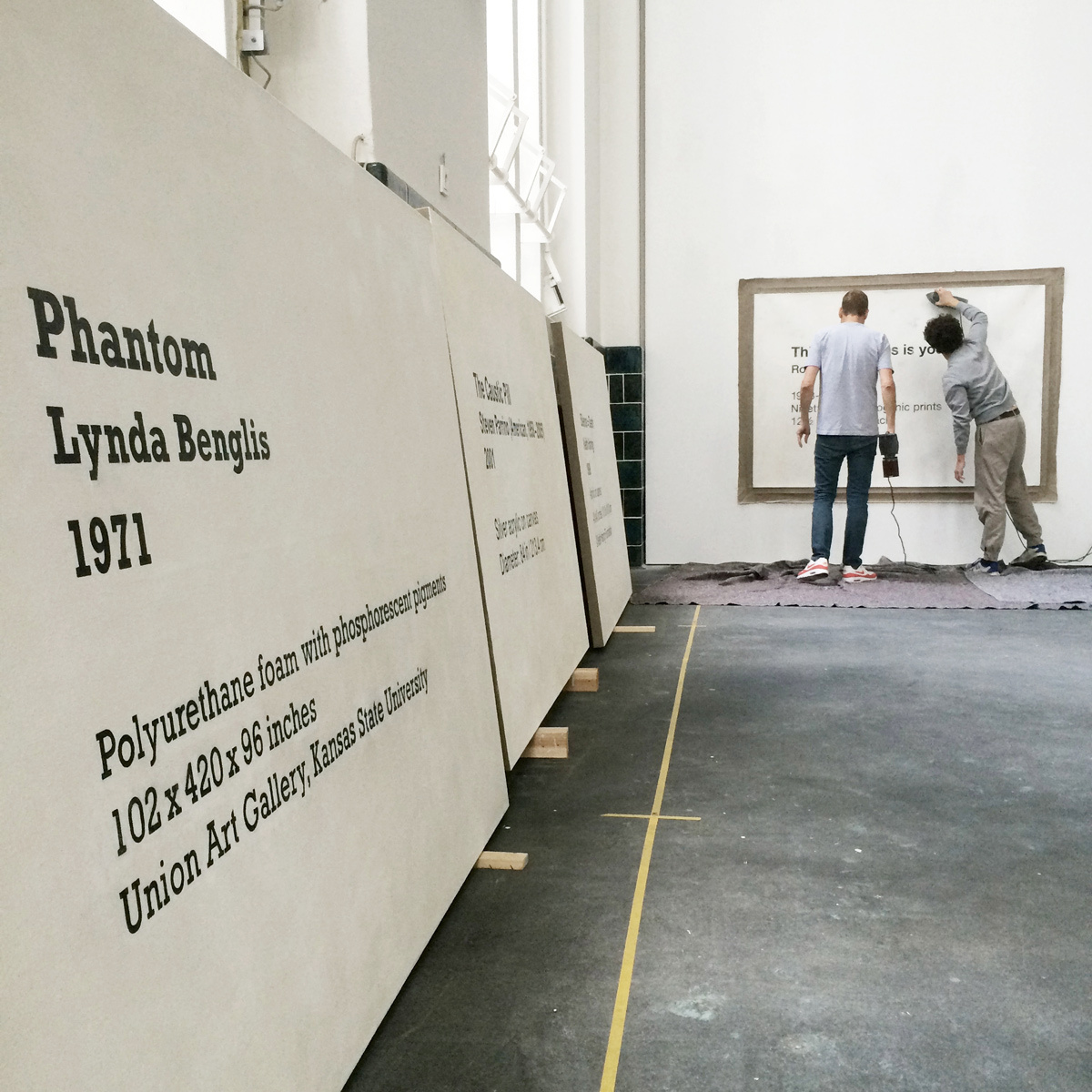 the art show making the humble wall label the star