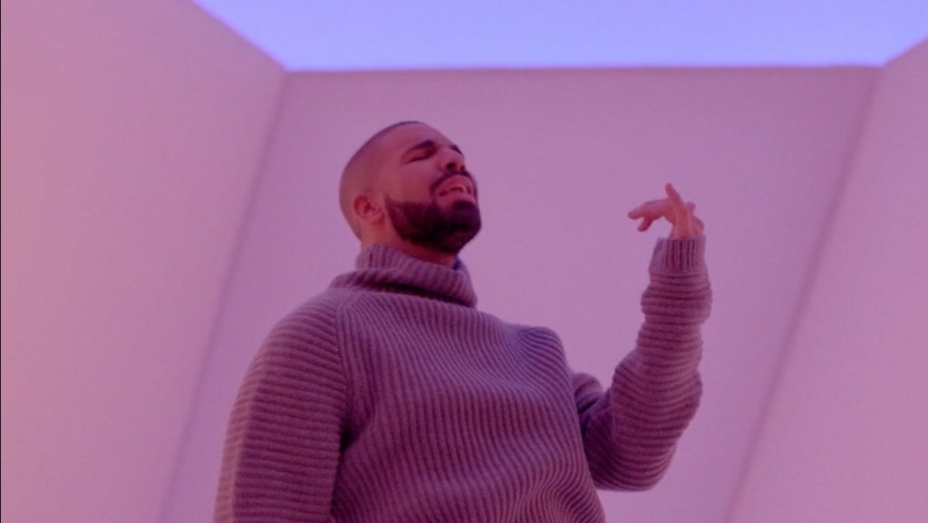 watch drake dance in a light cube in the ‘hotline bling’ video