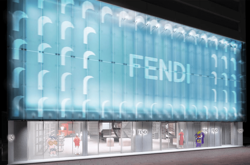 fendi opens a huge, playful pop-up store in ginza, tokyo